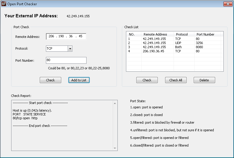 Open Port Checker - The simple port forwarding test tool Open Port Checker - The simple port forwarding test tool